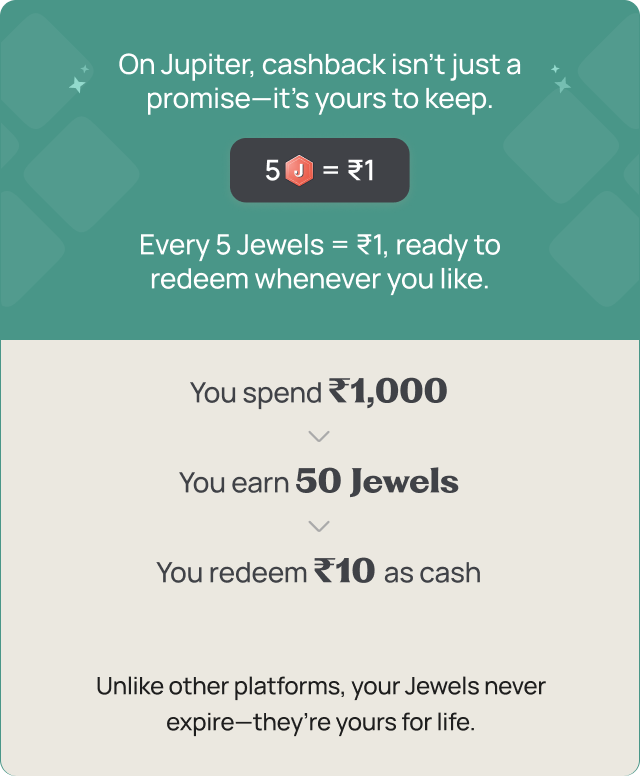 Jupiter Money Rewards: Earn & Redeem Jewels for Cash, Gold & More!